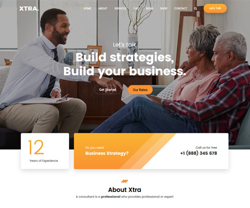 Advisor WordPress Theme – Consulting & Life Coach WordPress Theme