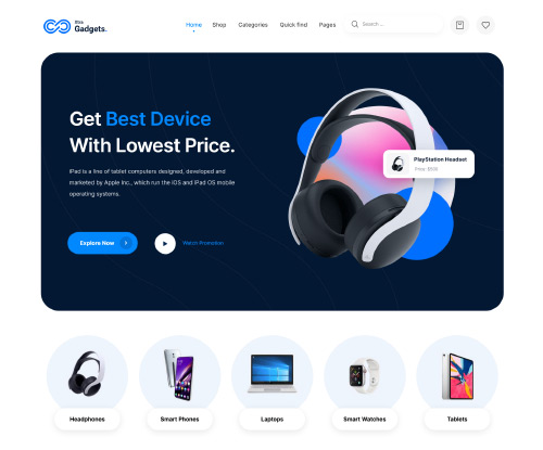 Gadgets Shop WordPress Theme – e-Shop WordPress Theme