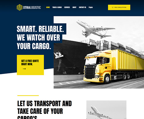 Logistic WordPress Theme – XTRA Elementor WP Theme