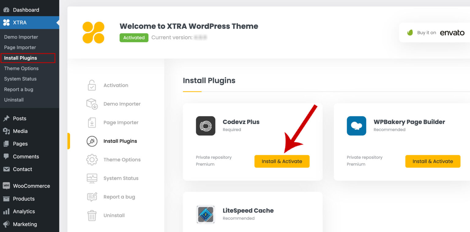How to fix Codevz plus plugin is not installed? – XTRA Tutorials