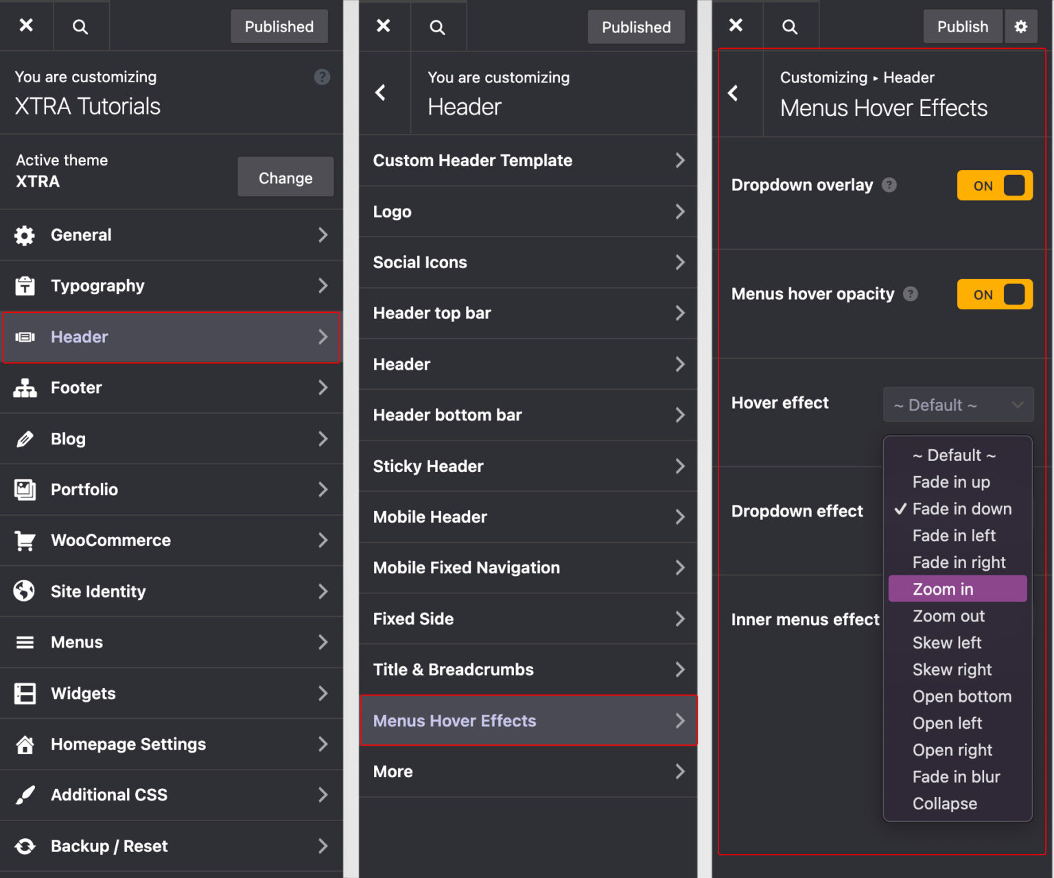 30+ hover effects for menus – XTRA Tutorials