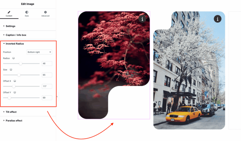 How to Apply Inverted Border Radius to Images, Banners, Video, Content ...
