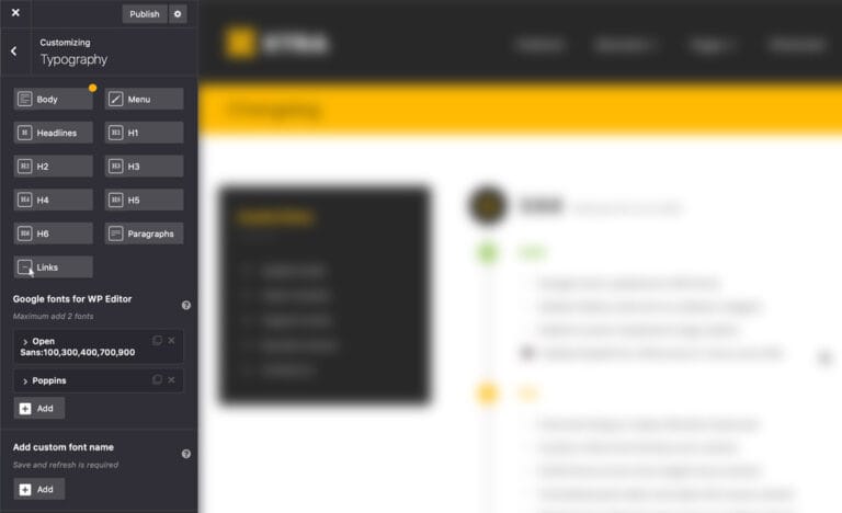 Theme Screenshots – XTRA